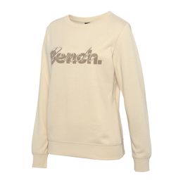 Bench. Loungewear Damen Sweatshirt, sand, Gr&ouml;&szlig;e 36/38