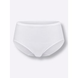 Speidel Damen Slip mit Glanzbandeinfassung, 3 St&uuml;ck wei&szlig;, Gr&ouml;&szlig;e 40/42