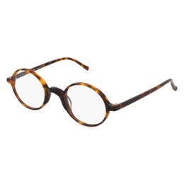 Fielmann LN 048 CL Brille Unisex | Fassung: Vollrand, Rund, Havanna