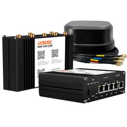Selfsat MWR 5560 WLAN Router eSIM 5G Cat 20 bis 3,4 Gbps inklusive SATCO 5G Antenne schwarz - 5G-/LTE-Antennen