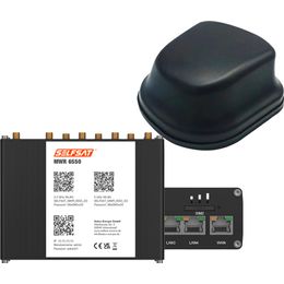 Selfsat 5G Cat 20 WiFi 6 WLAN Router MWR 6550 bis 3,4 Gbps inkl. 5G Antenne schwarz - Router