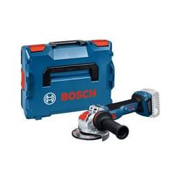 Bosch X-LOCK Akku-Winkelschleifer GWX 18V-11 S Professional solo, 18Volt blau/schwarz, ohne Akku und Ladeger&auml;t, &Oslash; 125mm, in L-BOXX