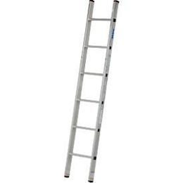 Anlegeleiter Krause Sibilo, 1-teilig, 6 Sprossen, bis 150 kg, Fußstopfen, B 360 x T 60 x H 1850 mm, Aluminium