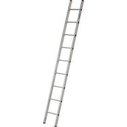 Anlegeleiter Krause Sibilo, 1-teilig, 9 Sprossen, bis 150 kg, Fußstopfen, B 360 x T 60 x H 2700 mm, Aluminium