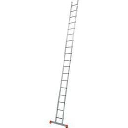 Anlegeleiter Krause Sibilo, 1-teilig, 18 Sprossen, bis 150 kg, Fußstopfen, B 360 x T 80 x H 5200 mm, Aluminium