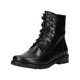 Everybody Damen Schn&uuml;rstiefelette "Everybody Stiefelette Leder", Gr. 42,5schwarz, Leder, Schuhe