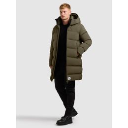 Steppmantel Khujo "CAIUS3", Herren, Gr. L, light moss grün, 100% Nylon, unifarben, eingesetzt elastischer Bund mit Windstopper, Mäntel