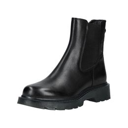 Stiefelette Tamaris "Tamaris Stiefelette Leder/Textil", Damen, Gr. 38, schwarz, Leder, Textil, Schuhe Stiefelette, Topseller