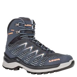 Wanderschuh Lowa "INNOX PRO Gore-Tex MID Ws", Damen, Gr. 39, blau (stahlblau, lachs), Synthetik, Textil, Schuhe, wasserdicht