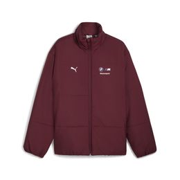 Trainingsjacke Puma "BMW M Motorsport Essentials Pufferjacke Herren", Damen, Gr. M, ruby shimmer rot, Obermaterial: 100% Polyester; Futter: 100% Polyester; Taschenfutter: 100% Polyester; F&uuml;llung: 100% Polyester, Jacken Trainingsjacke