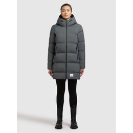 Steppmantel Khujo "DIDO4", Damen, Gr. XL, gr&uuml;n (foam gr&uuml;n), 100% Nylon, unifarben, eingesetzt elastischer Bund mit Windstopper, M&auml;ntel Steppmantel