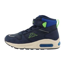 Sneakerboots Kappa "Finno", Jungen, Gr. 32, blau (navy, lime), Synthetik, Schuhe Sneakerboots, Winterschuhe, Winterboots, Sneaker