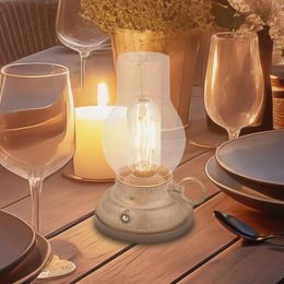 Briloner LED-Akku-Tischlampe Brilo unplugged Kanea, beige, Höhe 18 cm