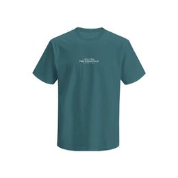Jack & Jones JACK & JONES T-Shirt 'JPRBLACASPER' Herren Größe S cyanblau / weiß