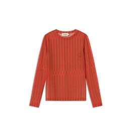 thinking mu Shirt 'Tere' Damen Gr&ouml;&szlig;e M braun / rot