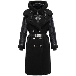 Navahoo Winter Coat 'Kuscheltraum 14' female Black size XS