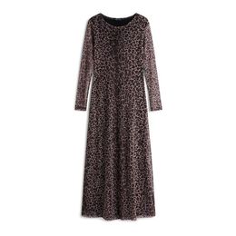Tommy Jeans Kleid Damen Gr&ouml;&szlig;e 40 braun / brokat / schwarz Winterkleid
