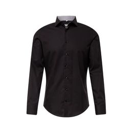 Seidensticker Button Up Shirt male Black size 36