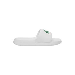 Lacoste Pantolette 'Serve Slide 1.0' Herren Gr&ouml;&szlig;e 46 grasgr&uuml;n / wei&szlig;