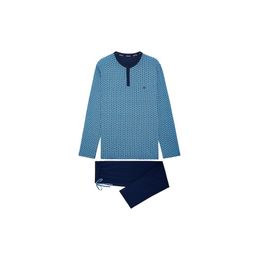 HOM Pyjama ' Martinez Long Sleepwear ' Herren Gr&ouml;&szlig;e XXL blau
