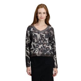 Betty Barclay Pullover Damen Gr&ouml;&szlig;e M grau / schwarz