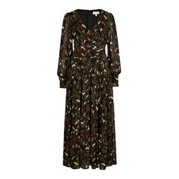 Apricot Kleid 'Ikat' Damen Gr&ouml;&szlig;e 40 hellbeige / sepia / dunkelbraun / tanne Winterkleid
