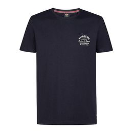 PETROL INDUSTRIES Shirt in Dunkelblau - 48% | Gr&ouml;&szlig;e L | Herren-plussize