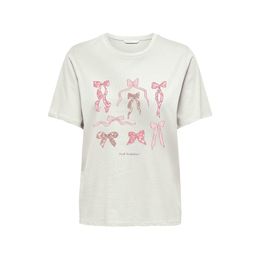 Only T-Shirt 'ONLKITA' Damen Gr&ouml;&szlig;e XL rosa / altrosa / offwhite