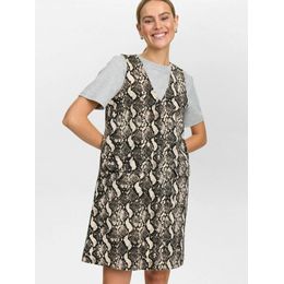 N&uuml;mph N&Uuml;MPH Kleid 'NUVIITA' Damen Gr&ouml;&szlig;e 36 beige / grau / schwarz Winterkleid
