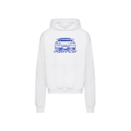 F4NT4STIC Pullover 'Retro Car Japanese Streetstyle' Herren Gr&ouml;&szlig;e XXXL blau / wei&szlig;