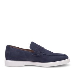 Heinrich Dinkelacker Slipper & Pantoletten - Loafer Genua Penny Loafer V - Gr. 45 (EU) - in Blau - f&uuml;r Damen