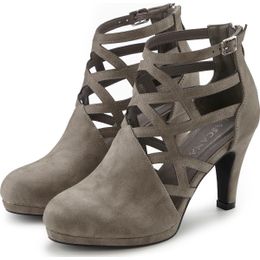 Lascana Damen Stiefelette grau Gr&ouml;&szlig;e 40