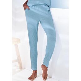 s.Oliver Pyjamahose mehrfarbig Gr. 32/34 f&uuml;r Damen. Slim Fit. Nachhaltig.