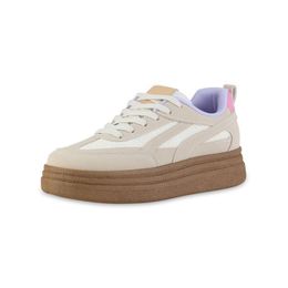 VAN HILL Plateau Sneaker Arabella in Beige | Gr.: 39