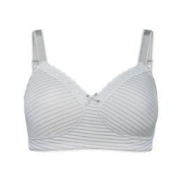 w&auml;schepur w&auml;schepur Damen Schalen-BH ohne B&uuml;gel mit Webstreifen, silberfarben, Gr&ouml;&szlig;e 75B