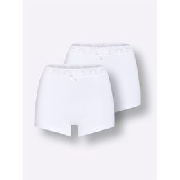 w&auml;schepur w&auml;schepur Damen Panty, wei&szlig;, Gr&ouml;&szlig;e 42