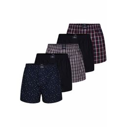 Tom Tailor Boxershort 5Er Pack Florida in blau-dunkel-Allover | Gr.: XL