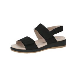 Caprice Sandale in BLACK NUBUC | Gr.: 36
