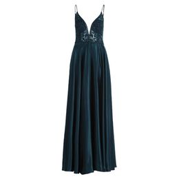 Vera Mont Abendkleid mit Placement in Dusty Slate | Gr.: 36