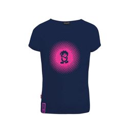 Trollkids Funktionsshirt "Logo" in Dunkelblau/ Pink | Gr.: 152