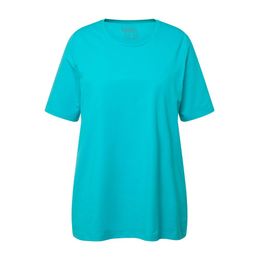 Ulla Popken Shirt in tiefes aqua | Gr.: 50-52