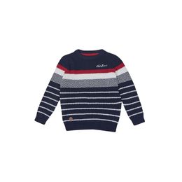 KOROSHI Gestreifter Strickpullover f&uuml;r Jungen in blau | Gr.: 128-134