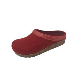 Haflinger Hausschuh Grizzly Torben in Rot | Gr.: 39