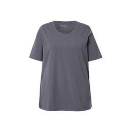 Ulla Popken Shirt in graphitgrau | Gr.: 42-44