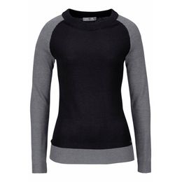 AJC Strickpullover in schwarz-dunkelgrau | Gr.: 44-46