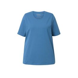 Ulla Popken Shirt in denimblau | Gr.: 42-44
