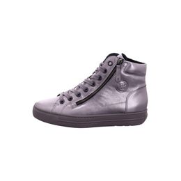 Paul Green Leder-Sneakers in Silber | Gr.: 38,5