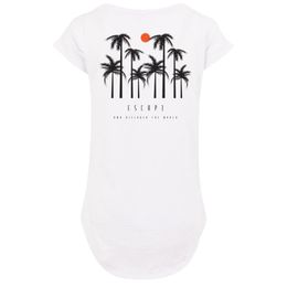 F4NT4STIC Long Cut T-Shirt Escape Discover the World Palm Trees in wei&szlig; | Gr.: S