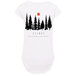 F4NT4STIC Long Cut T-Shirt Escape Discover the World Forest in wei&szlig; | Gr.: S