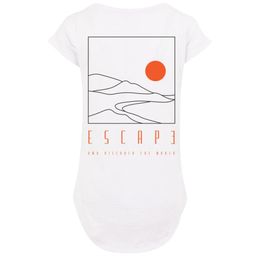F4NT4STIC Long Cut T-Shirt Escape Discover the World Landscape in wei&szlig; | Gr.: S